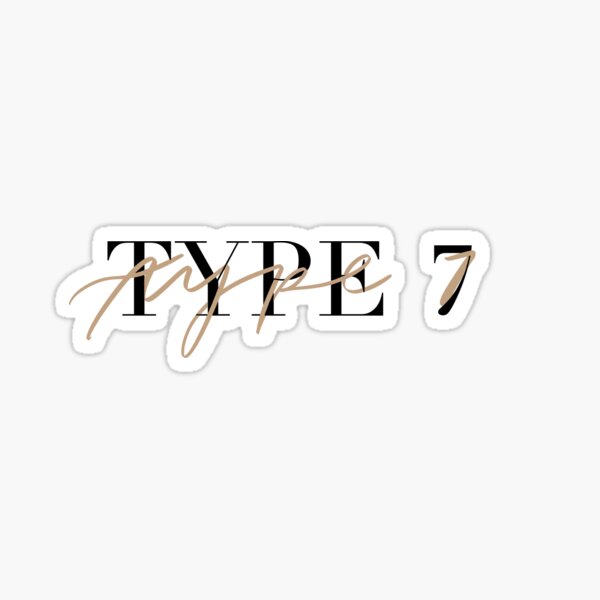 "Enneagram Type Seven Sticker" Sticker by libbymccord | Redbubble