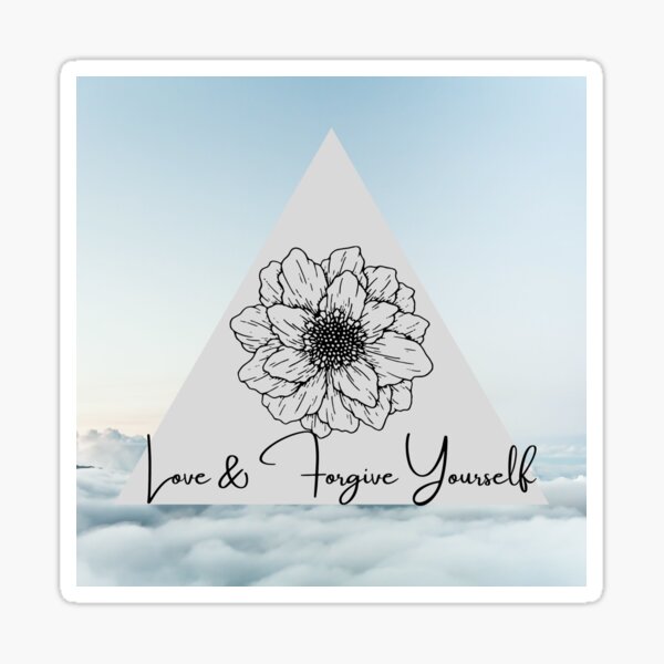 "Love Forgive Self Aesthetic Cloud " Sticker by auradillon | Redbubble