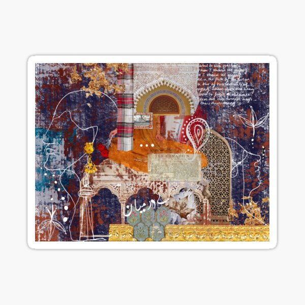 "Culture Print" Sticker by Maaryart | Redbubble