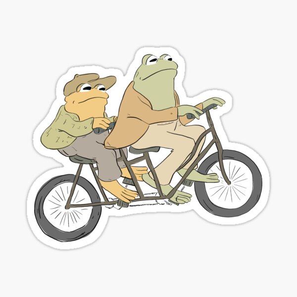 "frog and toad" Sticker by DivyaSu | Redbubble