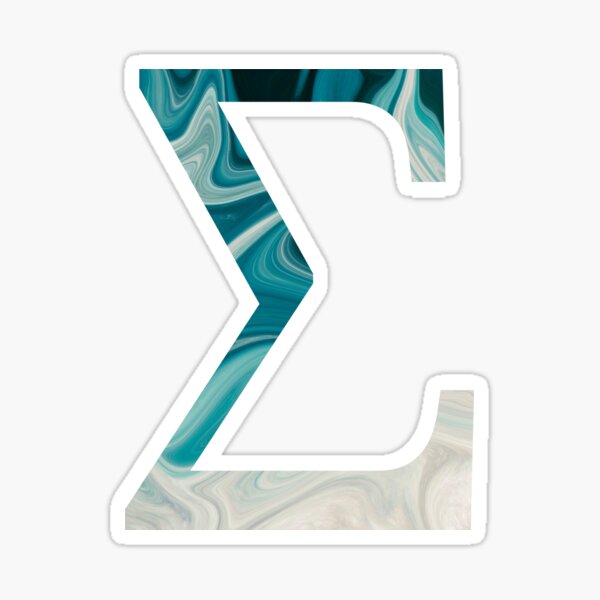 "Sigma - Blue Marble Swirl" Sticker for Sale by lizzyhanna | Redbubble