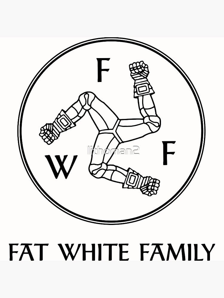 "Fat White Family Logo" Art Print for Sale by lithoman2 | Redbubble