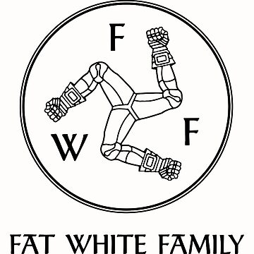 "Fat White Family Logo" Sticker for Sale by lithoman2 | Redbubble