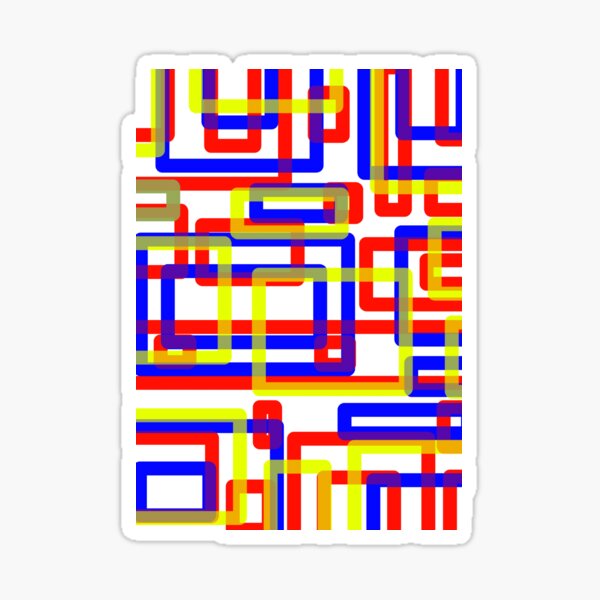 "tri color" Sticker for Sale by jadaBees | Redbubble