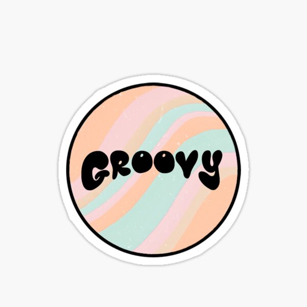 "Groovy Vsco" Sticker for Sale by katietaube | Redbubble