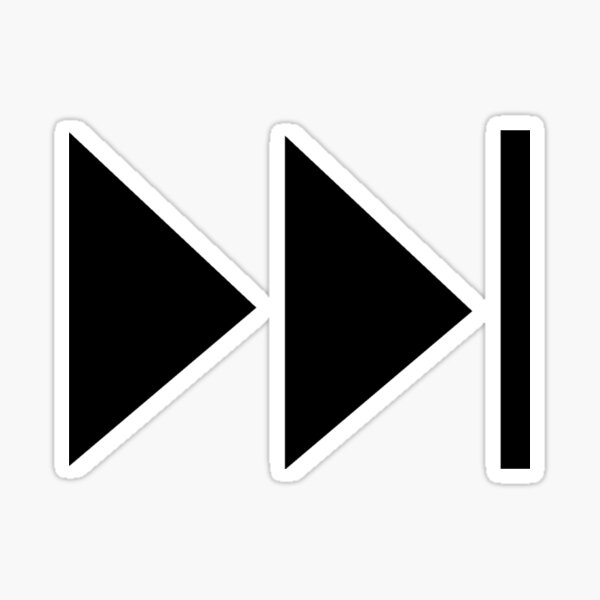 "Fast Forward Button Symbol" Sticker for Sale by sweetsixty | Redbubble