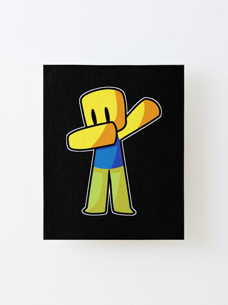 " Roblox Dabbing Dab Hand Drawn Gaming Noob Gift For Gamers" Mounted ...