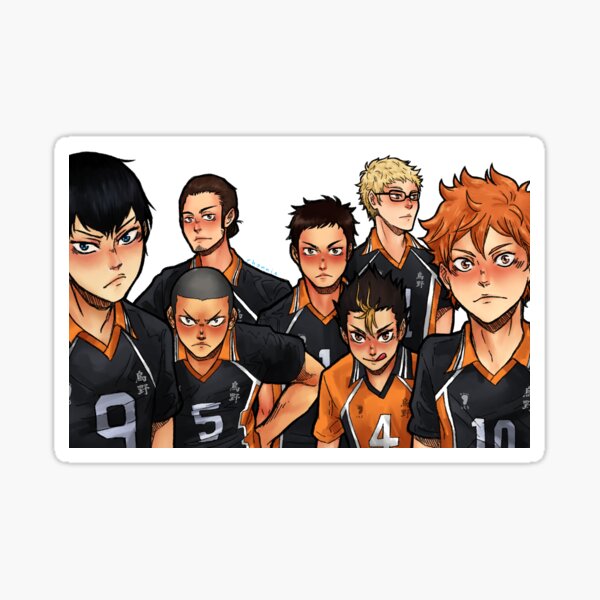 "karasuno" Sticker by rhonnnnie | Redbubble