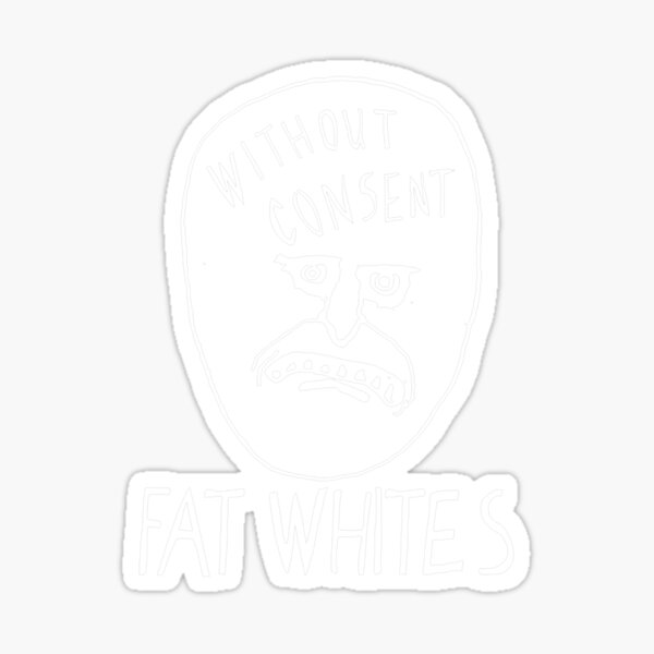 "Fat White Family Logo" Sticker for Sale by lithoman2 | Redbubble