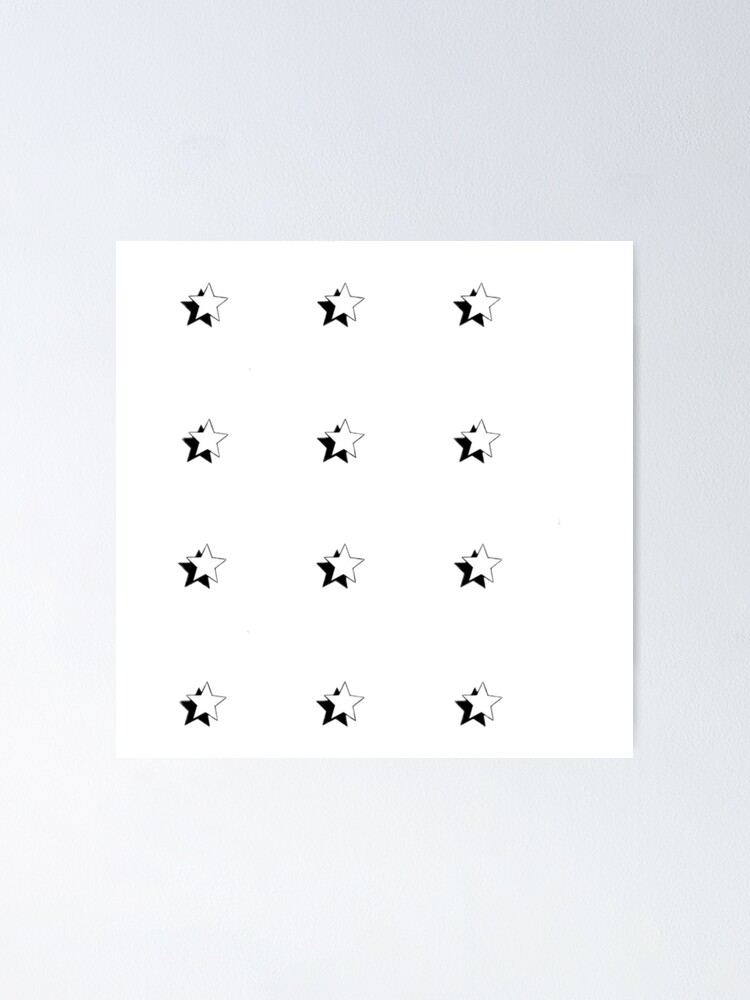"vsco stars sticker pack" Poster by stickersbyfay | Redbubble