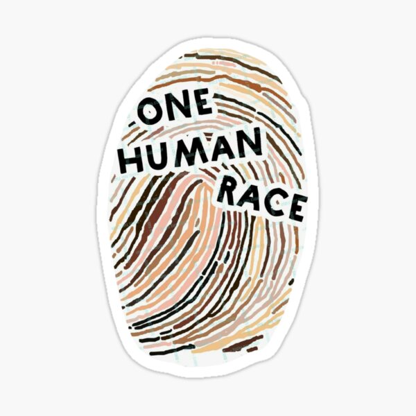 "One Human Race * black lives matter*" Sticker for Sale by SH ...