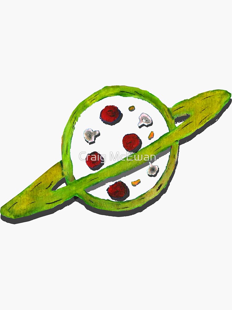 "Pizza Planet Alien logo" Sticker by cmcewan | Redbubble