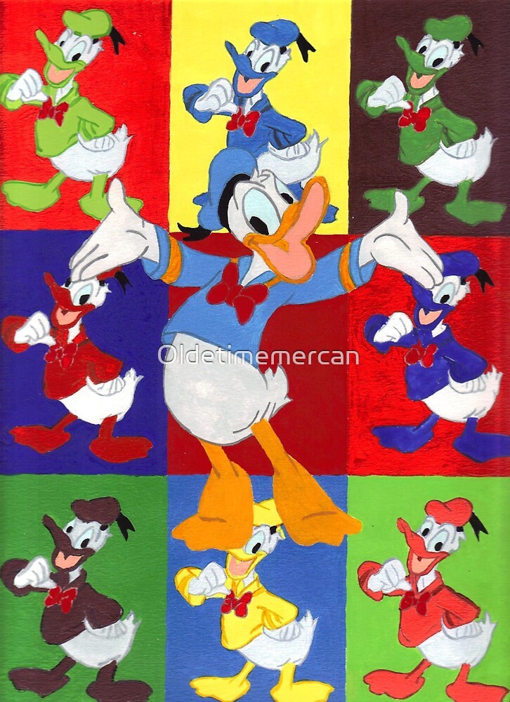 "Donald Duck Abstract Art " by Oldetimemercan | Redbubble