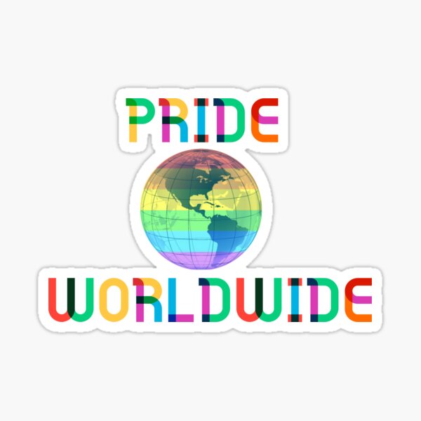 "Pride Worldwide" Sticker for Sale by MoPride | Redbubble