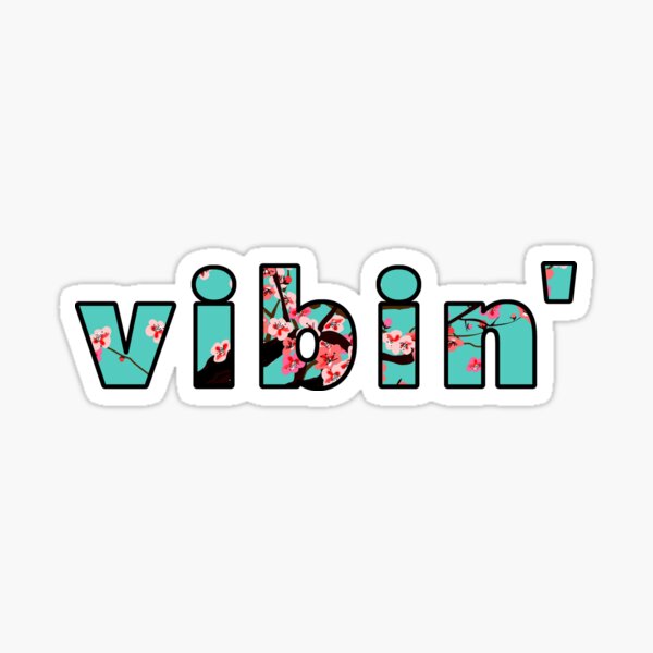 "Vibin' Arizona Cherry Blossoms" Sticker by vlaw | Redbubble