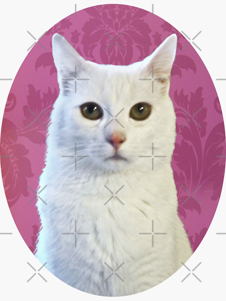 "Cute cat Princess Doris " Sticker for Sale by sarabengtsson | Redbubble