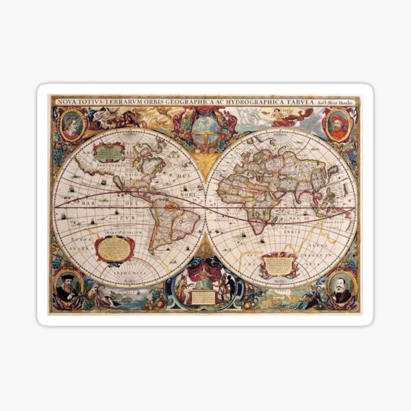 "old map " Sticker for Sale by jessiejade95 | Redbubble