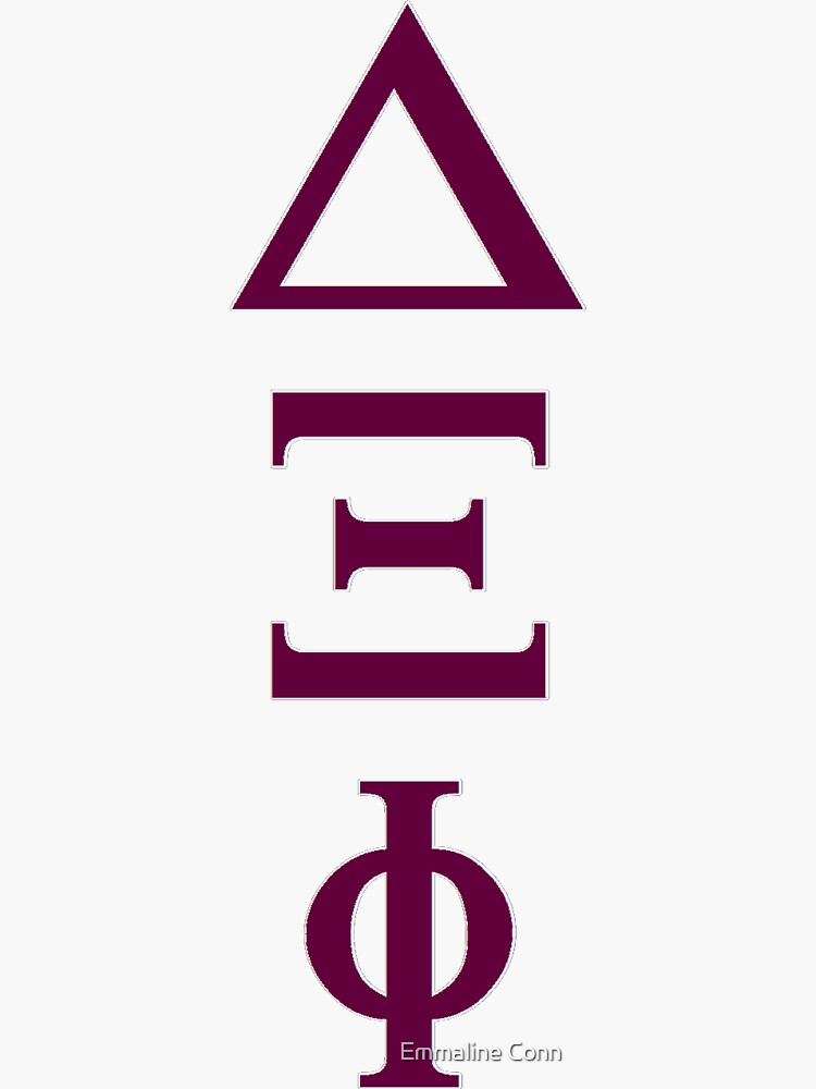"Delta Xi Phi" Sticker for Sale by Emmaline Conn | Redbubble