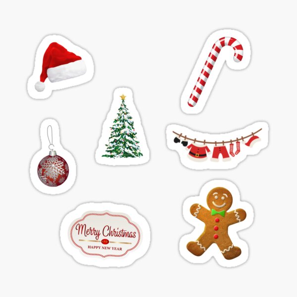 "Christmas Sticker Pack" Sticker for Sale by Yellowdaisi | Redbubble