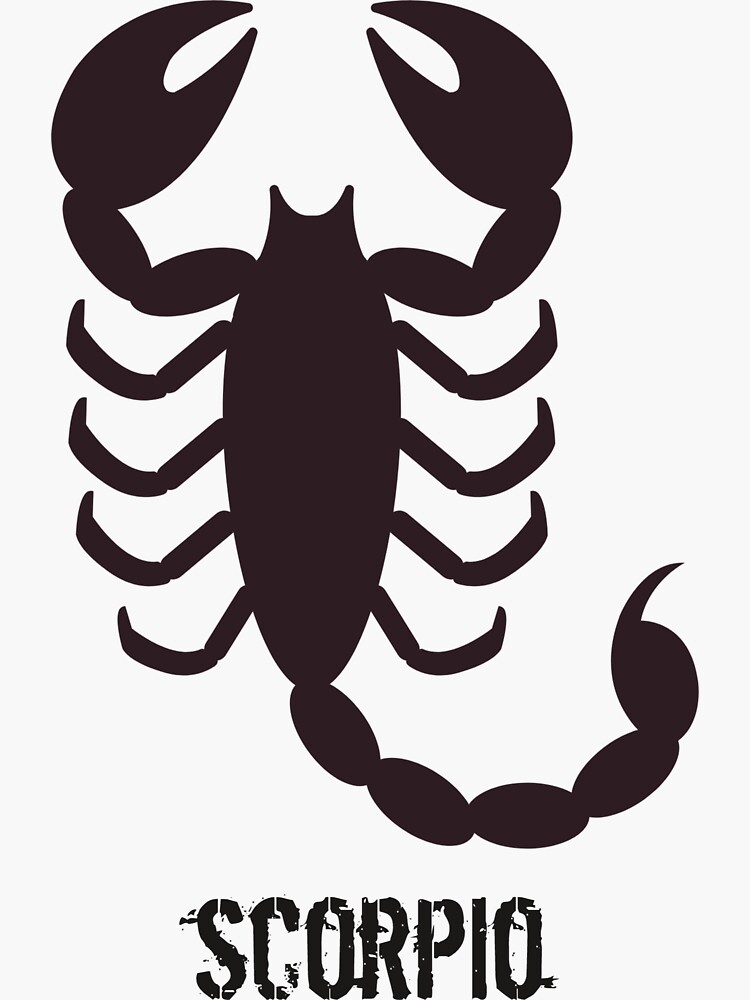 "scorpio logo" Sticker for Sale by neellohit | Redbubble