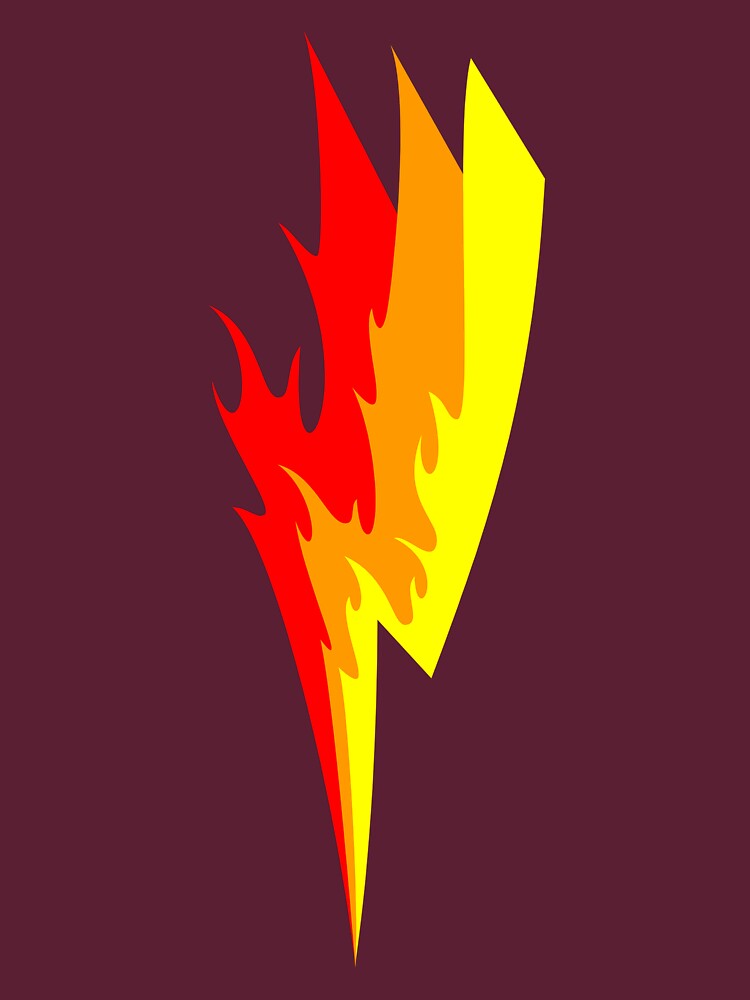 "Fire Bolt" T-shirt for Sale by Nightmarespoon | Redbubble | fire t ...