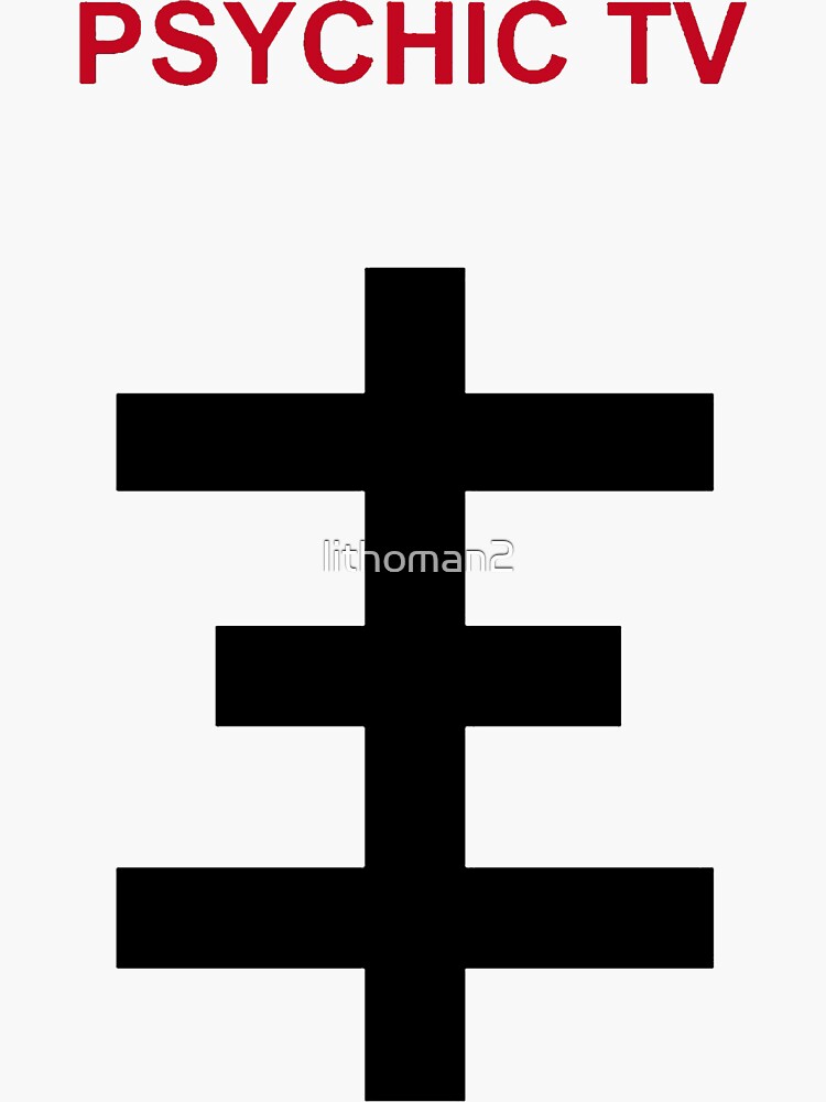 "Psychic TV Logo" Sticker for Sale by lithoman2 | Redbubble