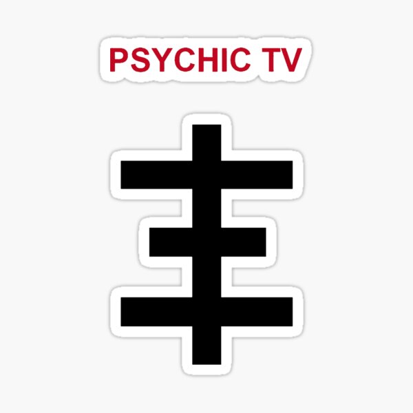 "Psychic TV Logo" Sticker for Sale by lithoman2 | Redbubble