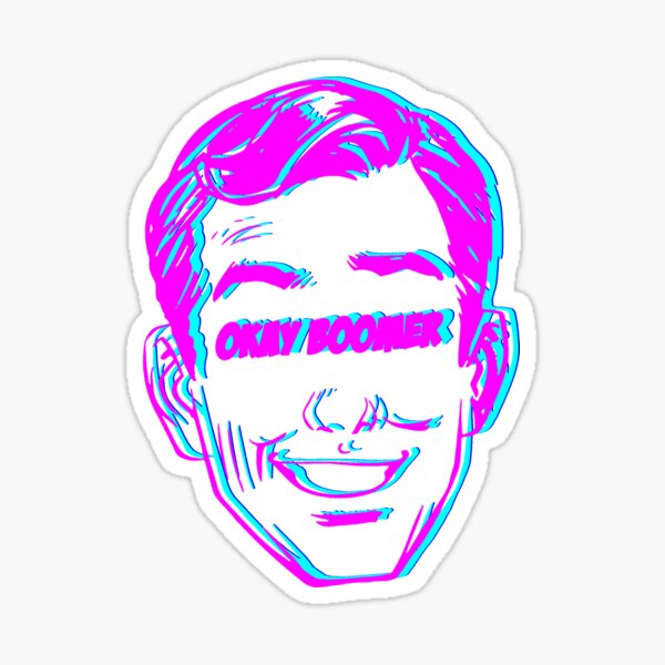 "Okay Boomer" Sticker for Sale by blazikin | Redbubble