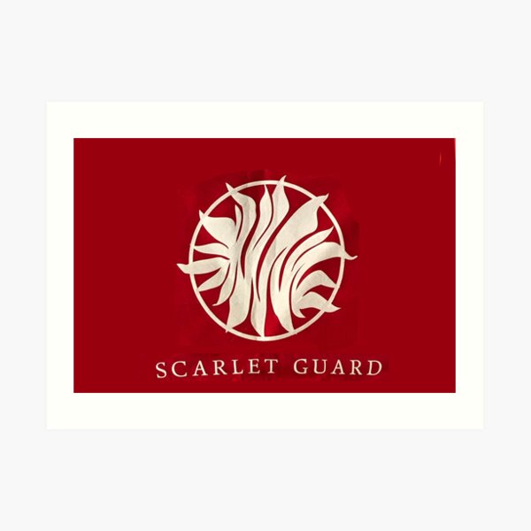 "scarlet guard - mask" Art Print by lozita | Redbubble
