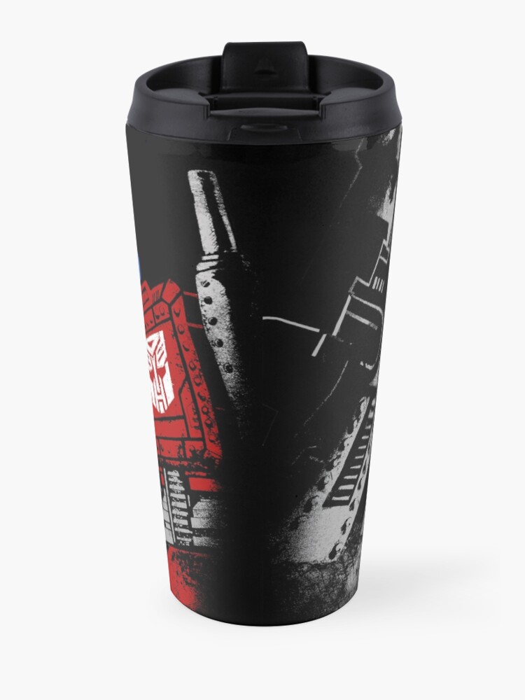 Optimus Prime Megatron Transformers Full Color Travel Mug By