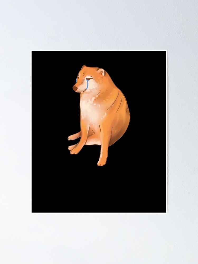 Póster «cheems Swole doge vs Cheems meme Shiba Inu» de Elkin | Redbubble