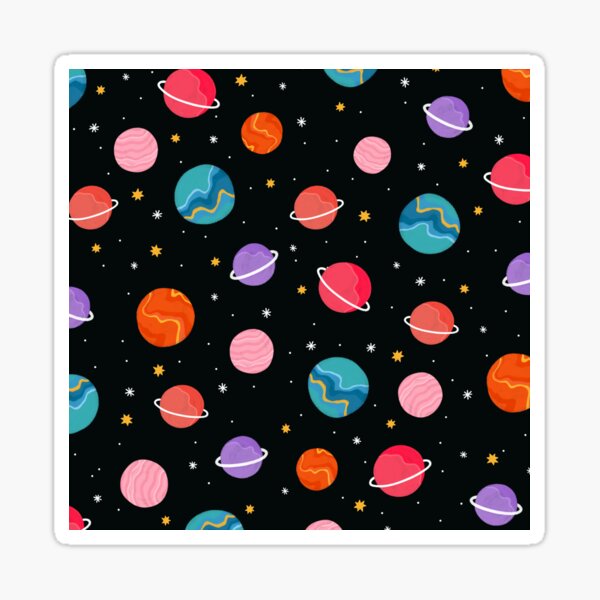 "Colourful Space" Sticker for Sale by Its-Jessica | Redbubble