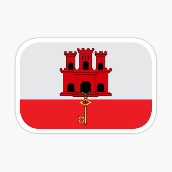 "Gibraltar Flag Gibraltar National Day Gift " Sticker by MKMemo1111 ...