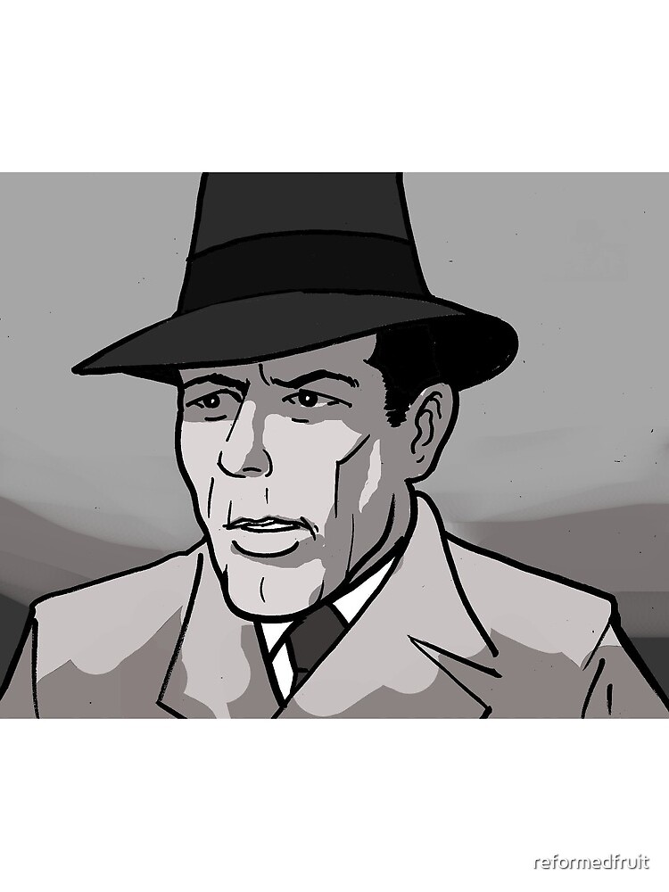 "Humphrey Bogart - Cartoon Sketch" Drawstring Bag for Sale by ...