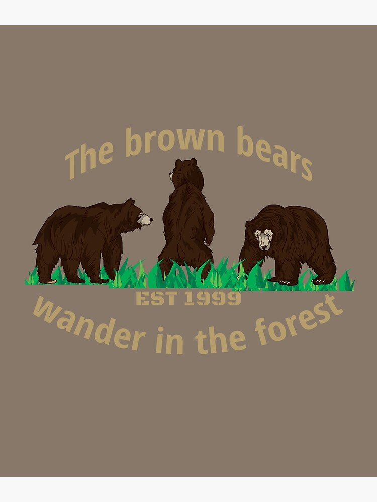 Póster «Vintage - oso pardo» de bymenoww | Redbubble