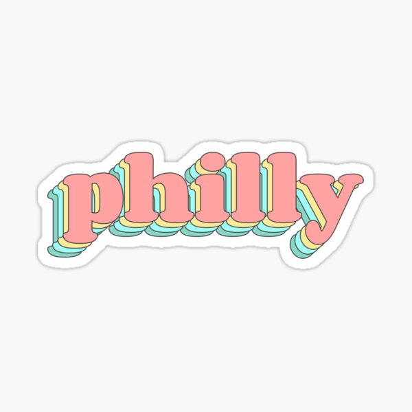 "Philly" Sticker for Sale by rianfee | Redbubble