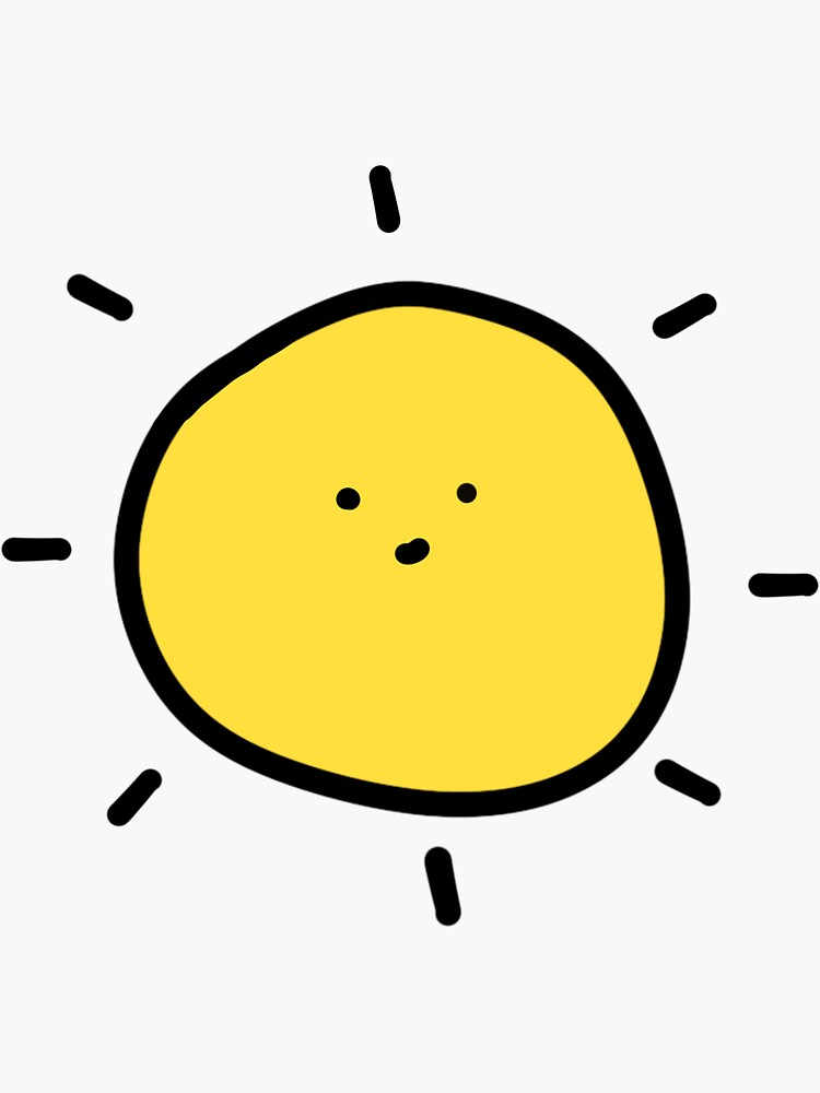 "Aesthetic Sun" Sticker by sionion | Redbubble