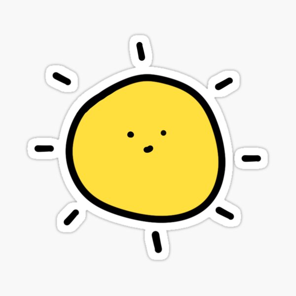 "Aesthetic Sun" Sticker by sionion | Redbubble