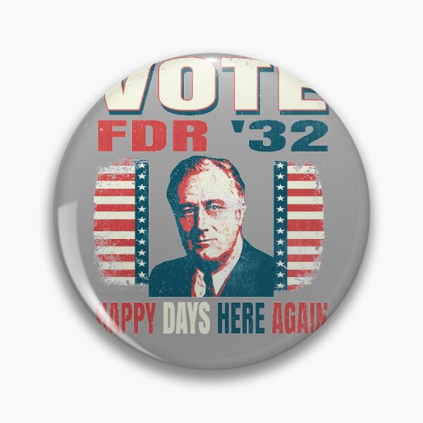 "Vintage Style Franklin "FDR" Roosevelt 1932 Election Campaign Voting ...