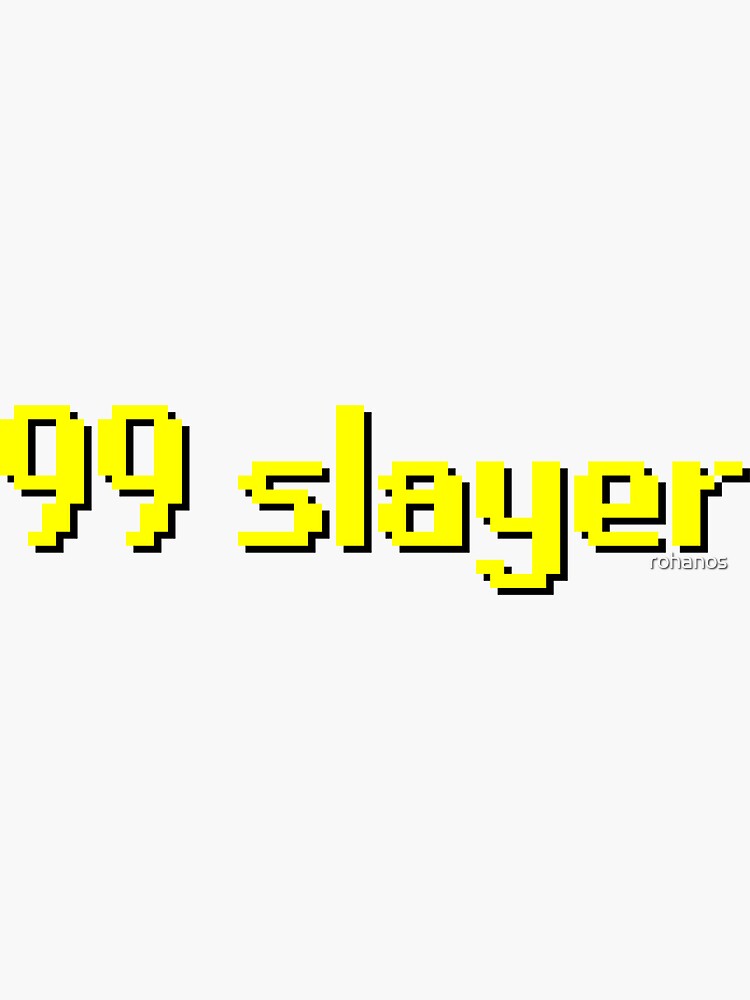 "Runescape 99 slayer" Sticker for Sale by rohanos | Redbubble