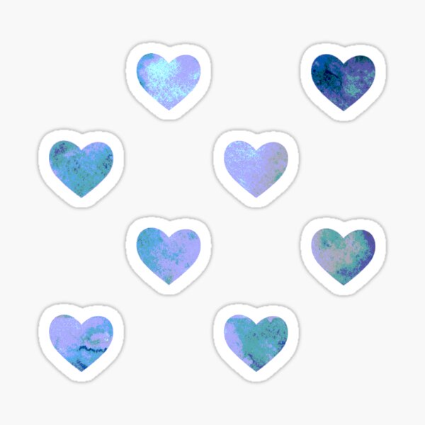 "inverted pop art glitch style heart design" Sticker for Sale by ...