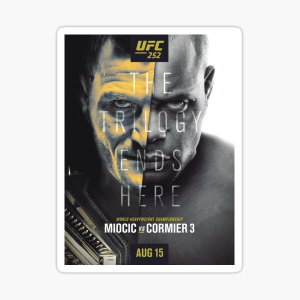"UFC 252" Sticker by mattcox123 | Redbubble