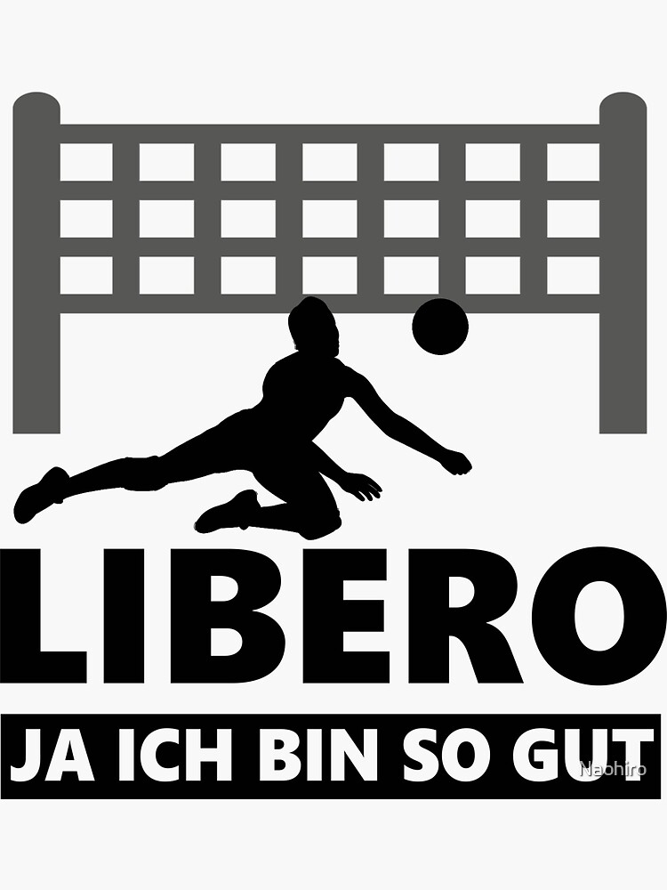 "Sport Volleyball Libero Team" Sticker for Sale by Naohiro | Redbubble