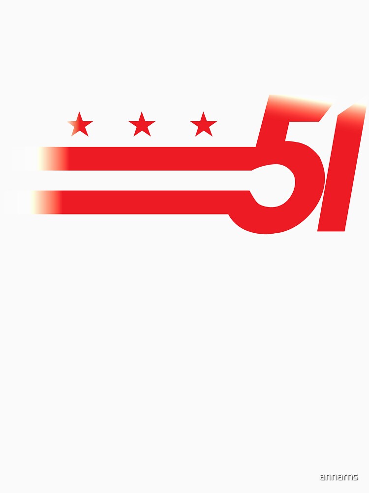 "DC 51st State" T-shirt for Sale by annarns | Redbubble | dc t-shirts ...