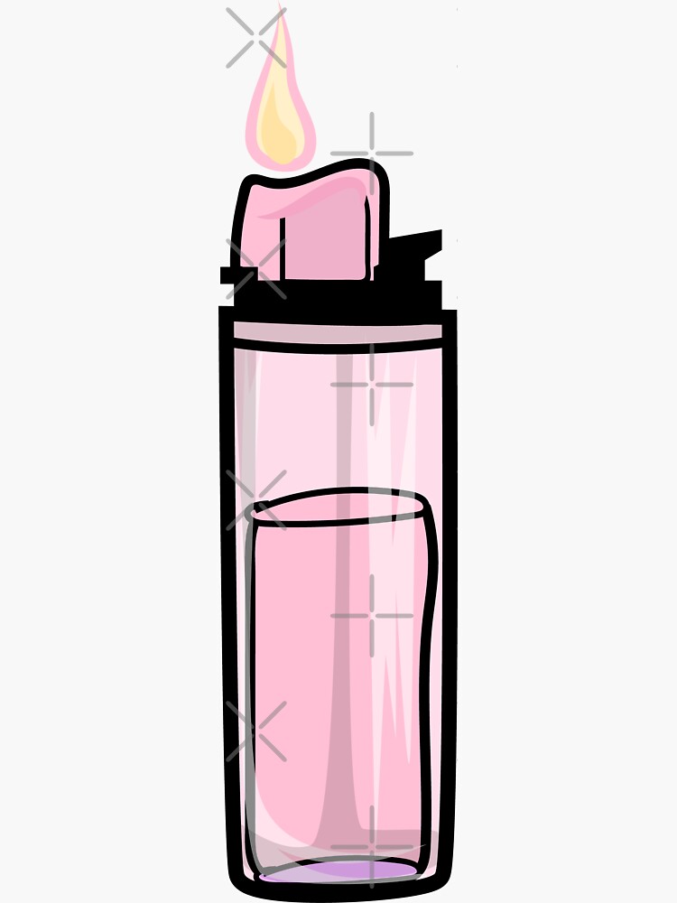"Aesthetic lighter" Sticker by Bossin | Redbubble