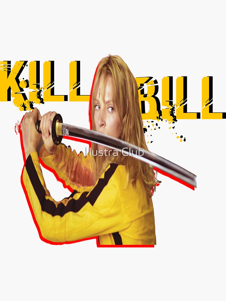 "kill bill aesthetic art" Sticker by Domiilustra | Redbubble