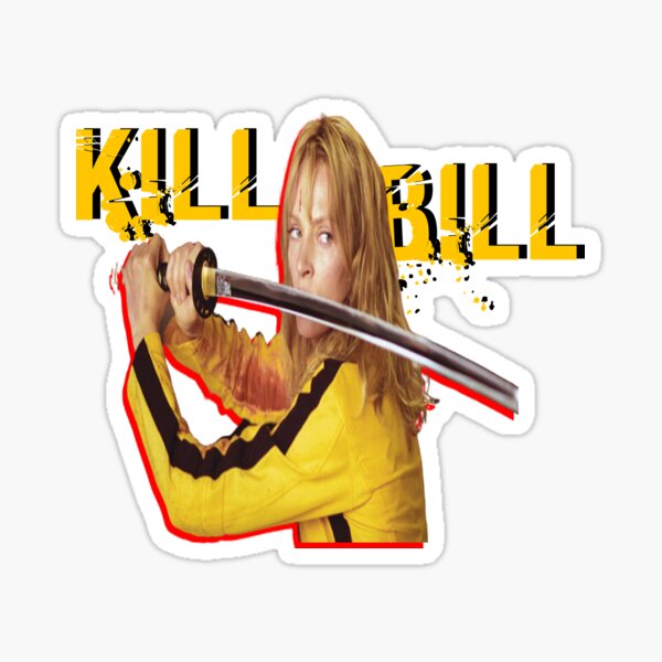 "kill bill aesthetic art" Sticker by Domiilustra | Redbubble