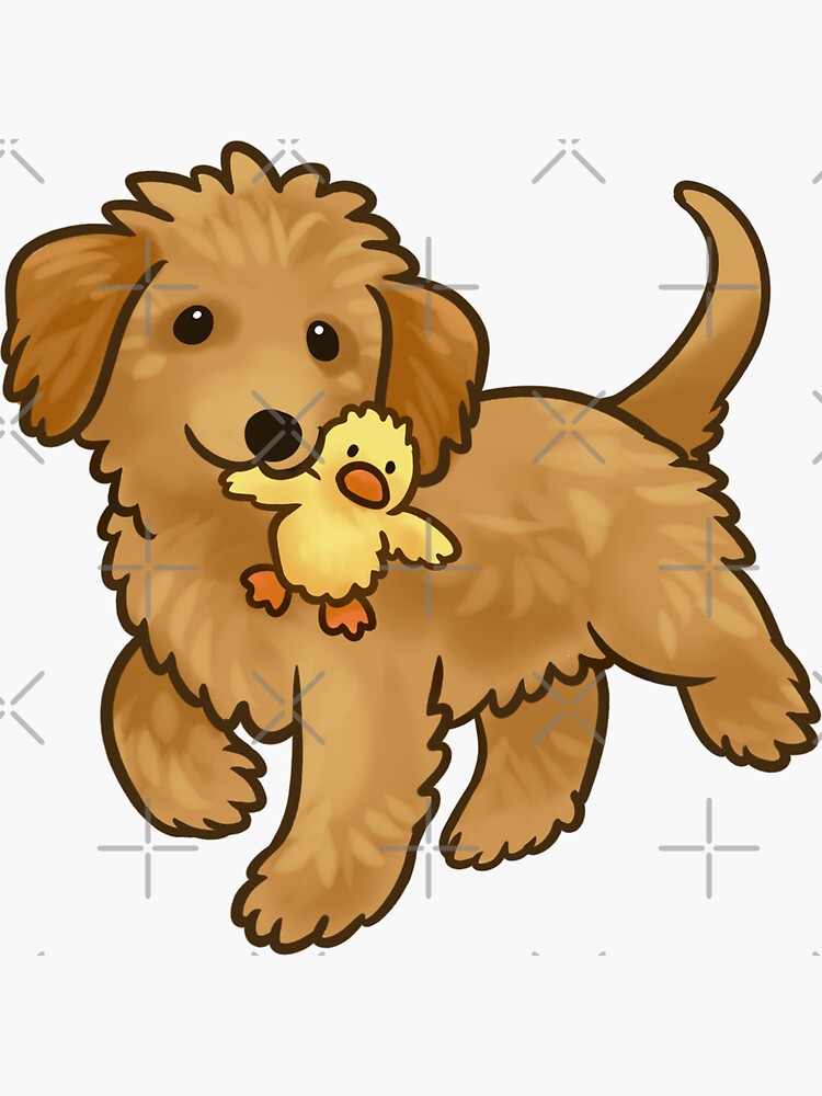 "Goldendoodle" Sticker for Sale by pawlove | Redbubble