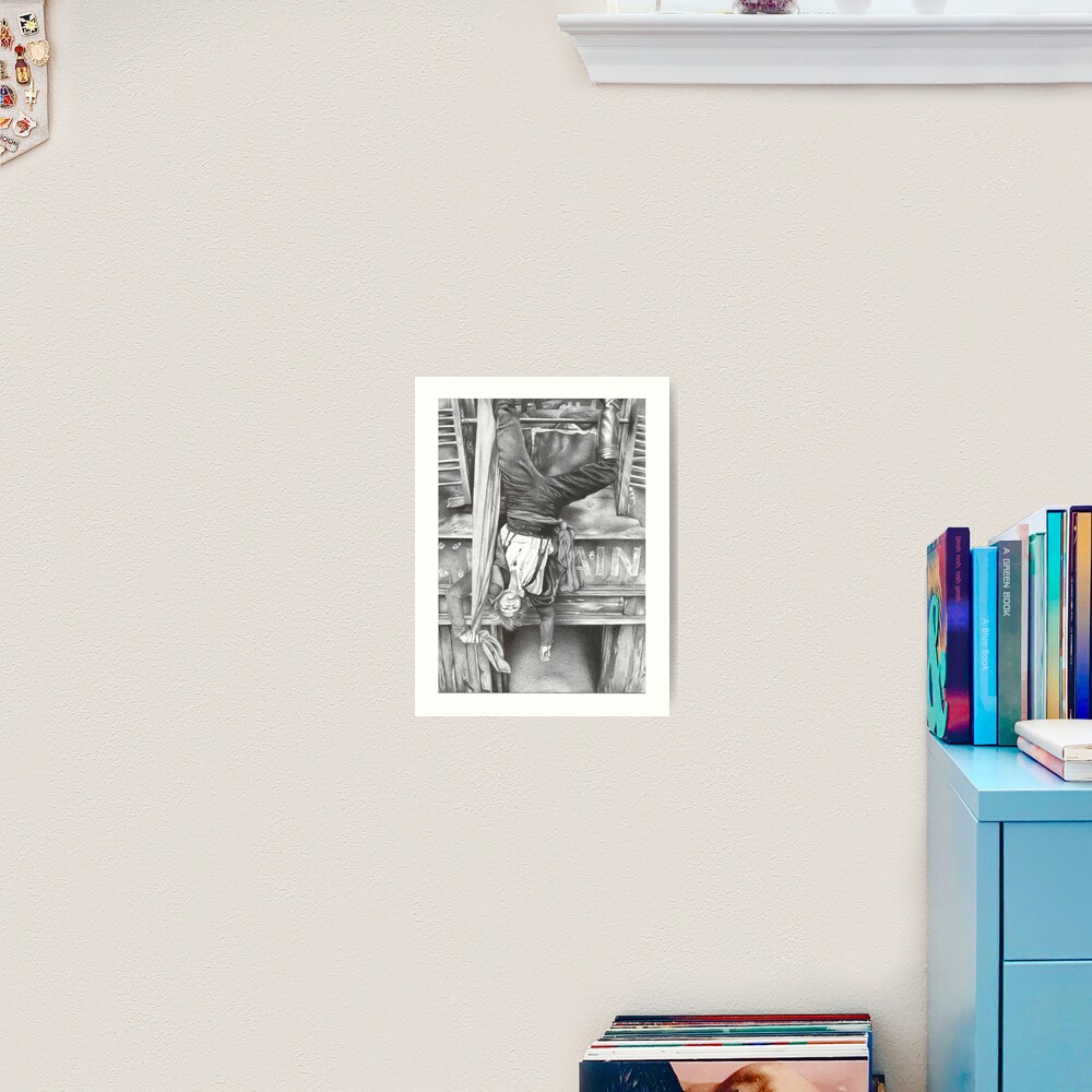 "Ball-point pen drawing of Enjolras' death scene" Art Print for Sale by ...