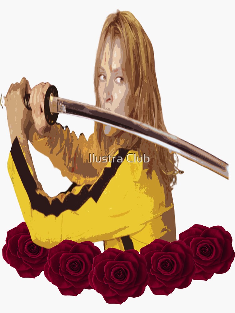 "kill bill pop art" Sticker for Sale by Domiilustra | Redbubble